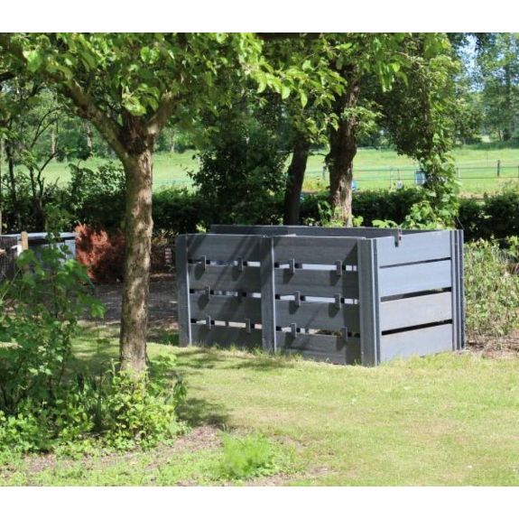 Bac à compost en PVC gris - extension | La Plaine